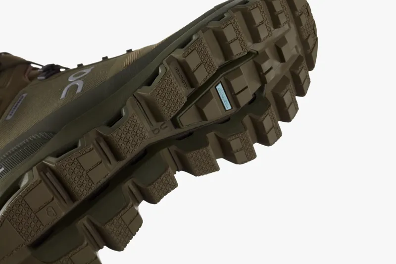 ON Womens Cloudrock Waterproof Hiking Boots - Olive-Reed
