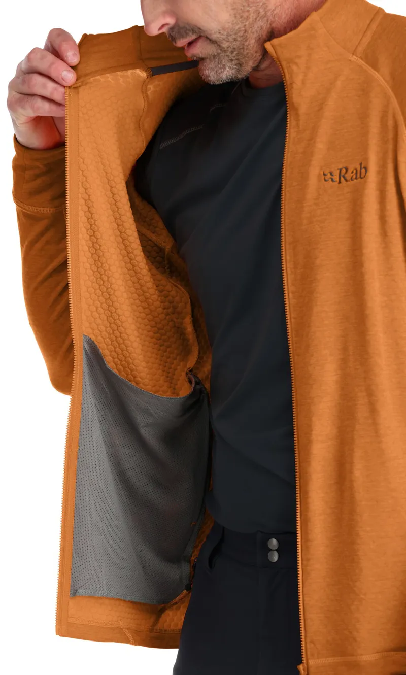 Rab Mens Nexus Full-Zip Jacket - Marmalade