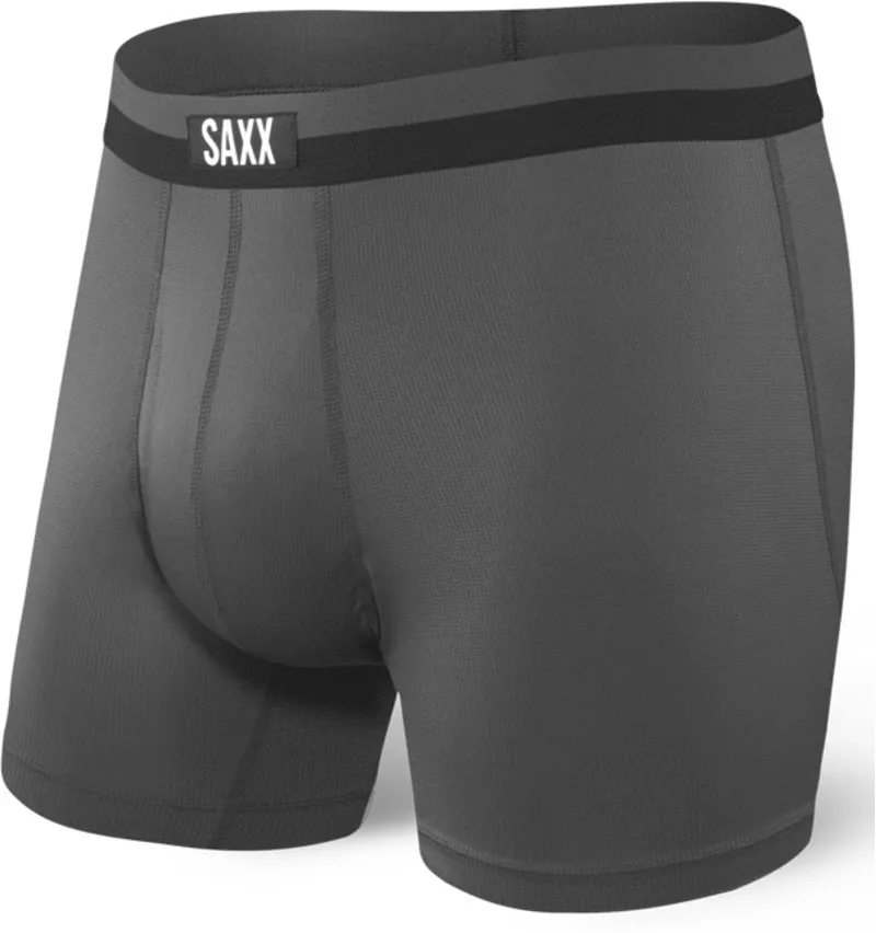 SAXX Mens Sport Mesh Boxer Brief - Graphite