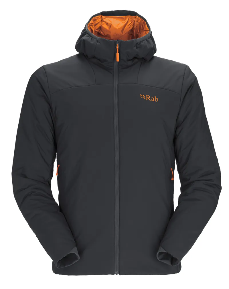 Rab Mens Xenair Alpine Light Jacket - Ebony-Marmalade
