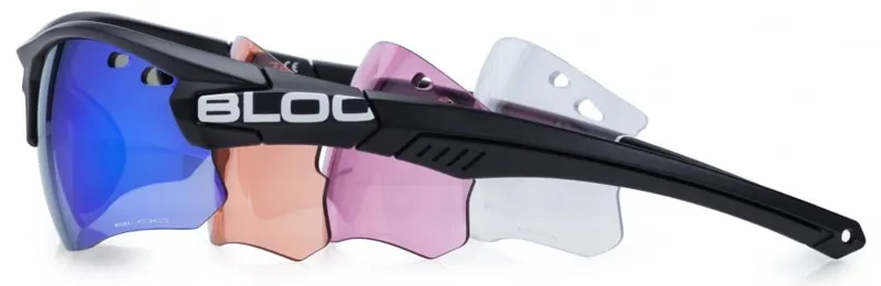 BLOC Titan Sunglasses - Black-Blue 4 Lens Pack