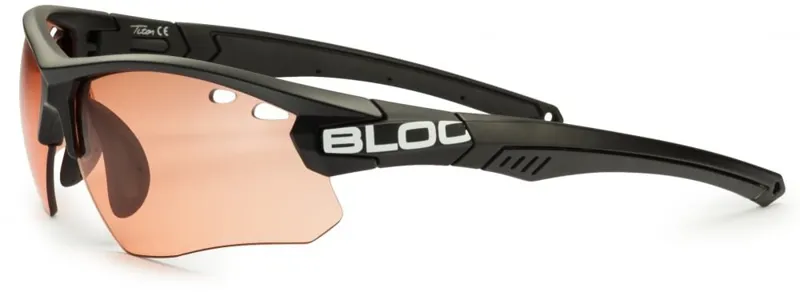 BLOC Titan Sunglasses - Black-Blue 4 Lens Pack