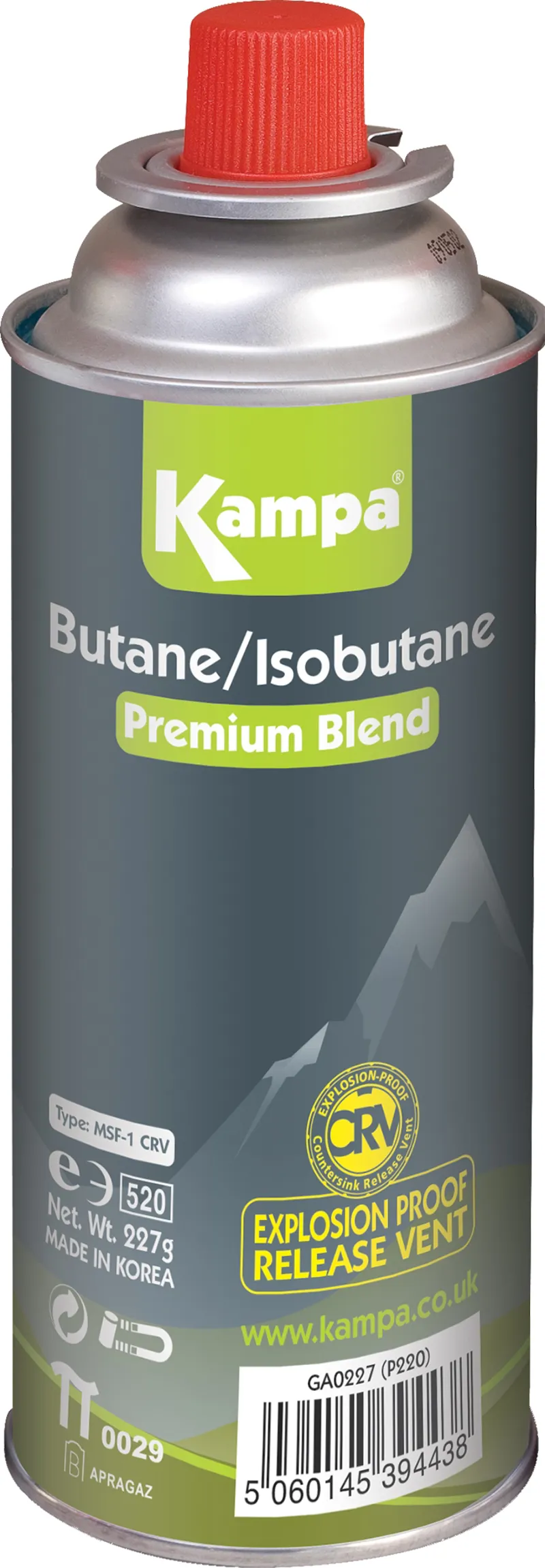 Kampa 227g Butane Gas Cartridge
