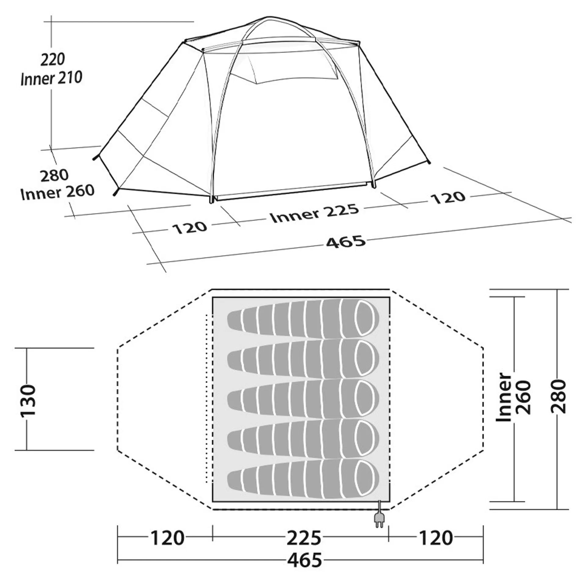 Robens Cobra Stone 5 Tent