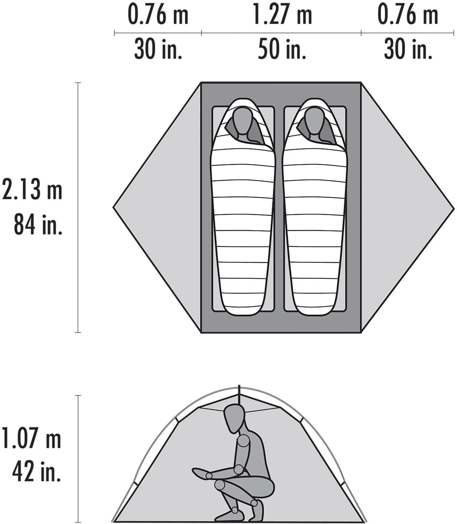 MSR Access 2 Tent - Orange