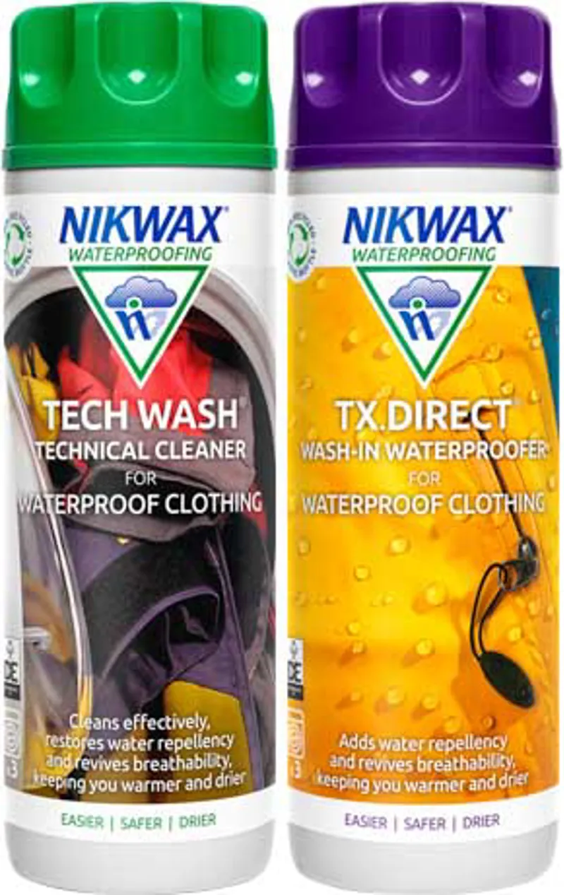 Nikwax Tech Wash and TX.Direct Wash-In Twin Pack - 300ml