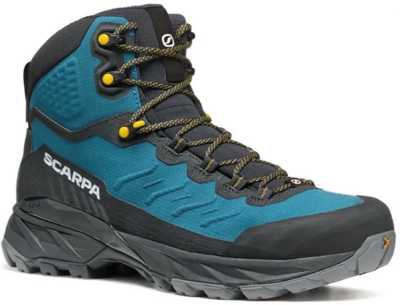 Scarpa Mens Rush TRK LT GTX Boots - Petrol-Mustard