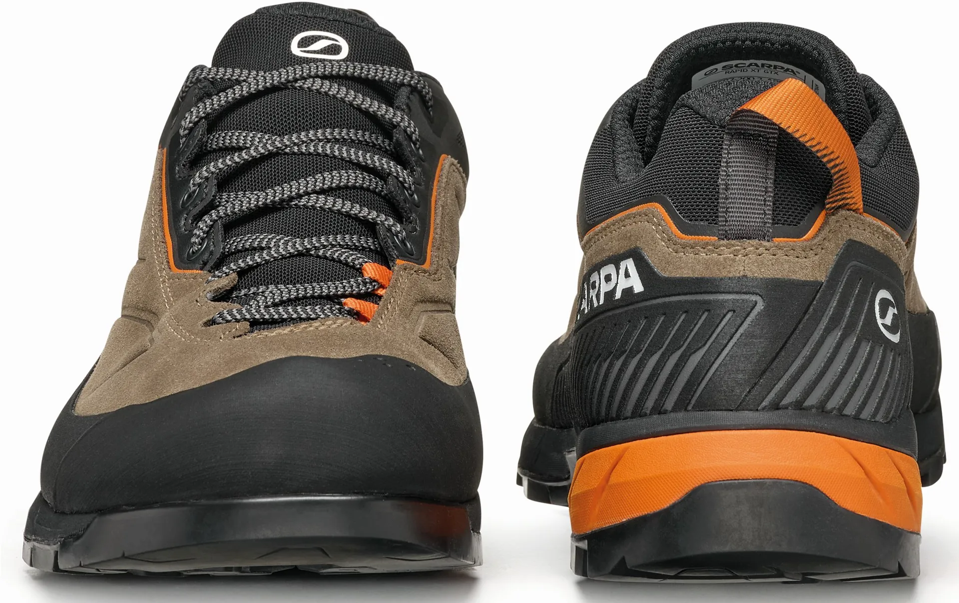 Scarpa Mens Rapid XT GTX Shoes - Caribou-Rust Orange