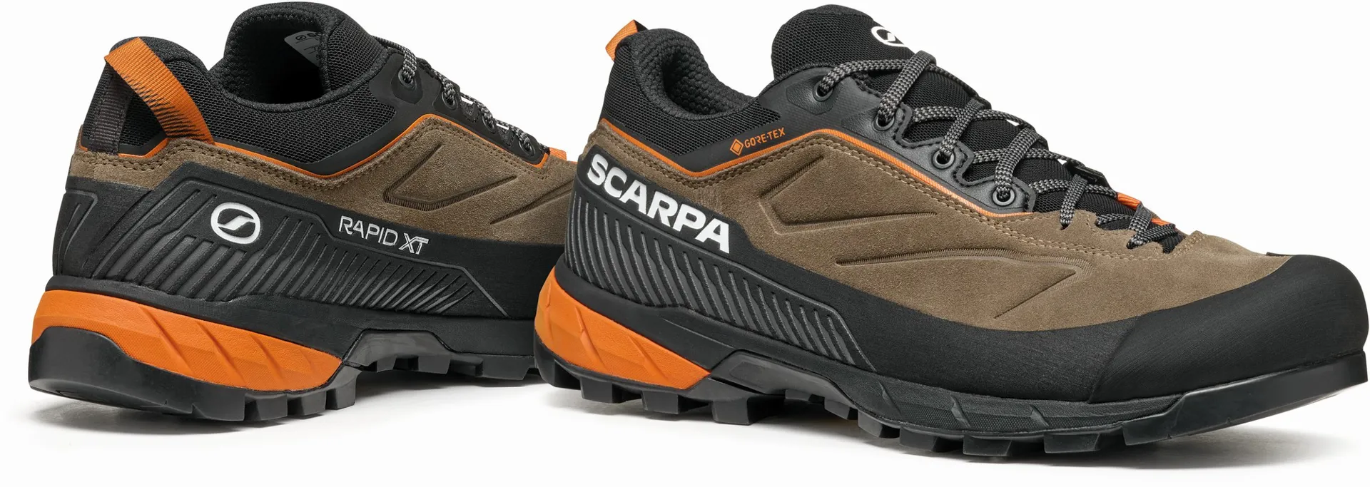 Scarpa Mens Rapid XT GTX Shoes - Caribou-Rust Orange