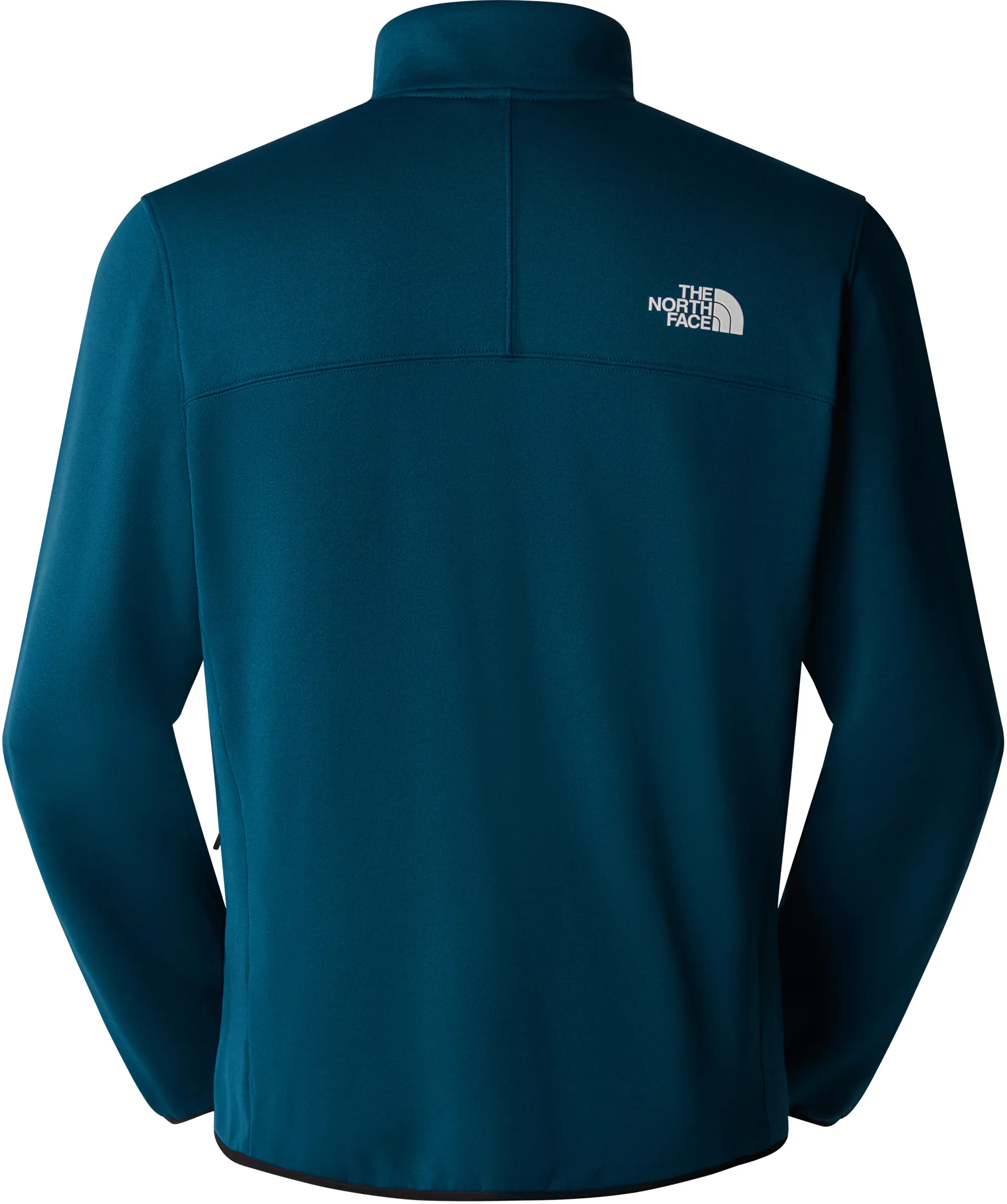 The North Face Mens Crest FZ Fleece - Midnight Petrol-TNF Black