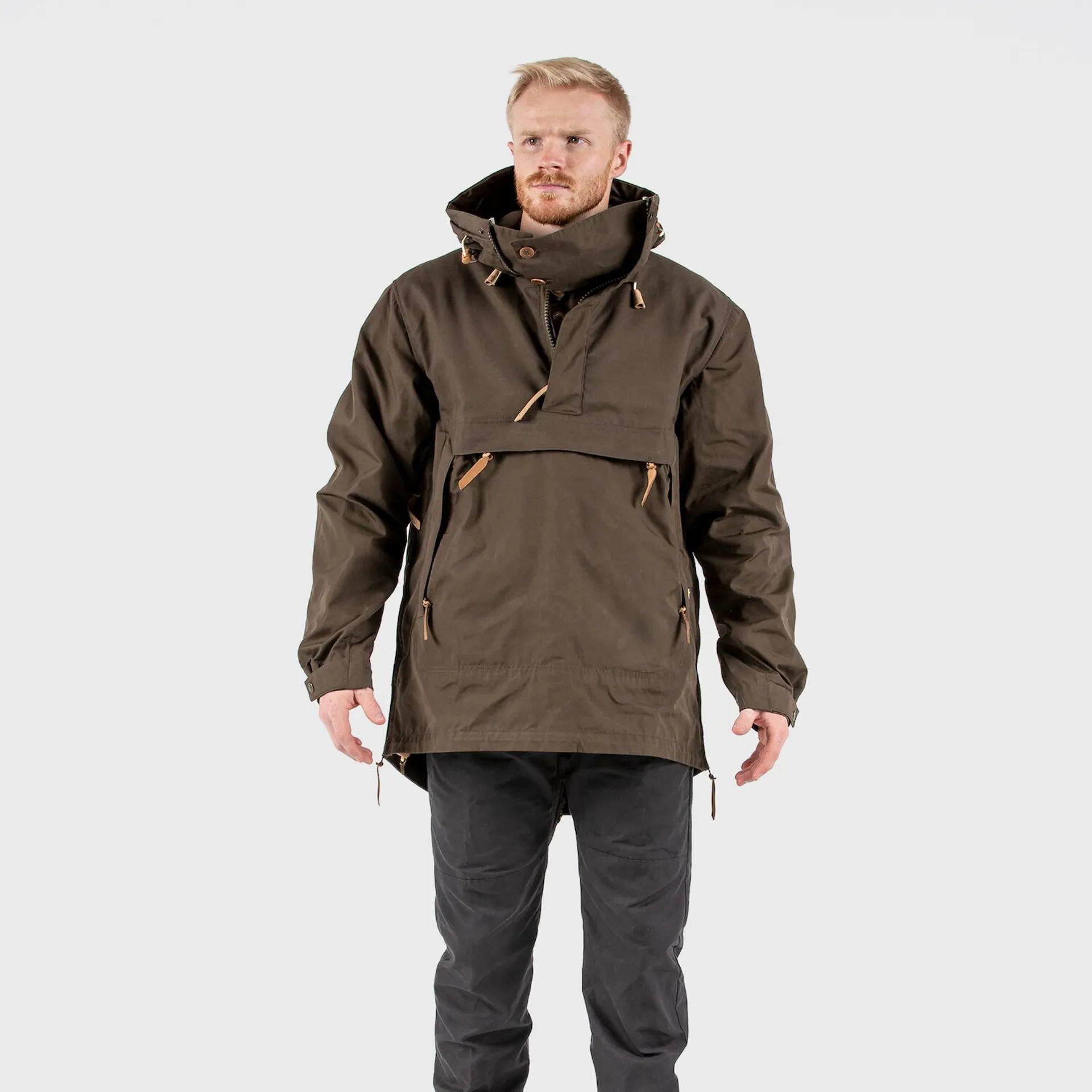 Fjallraven Mens Anorak No. 8 - Dark Olive