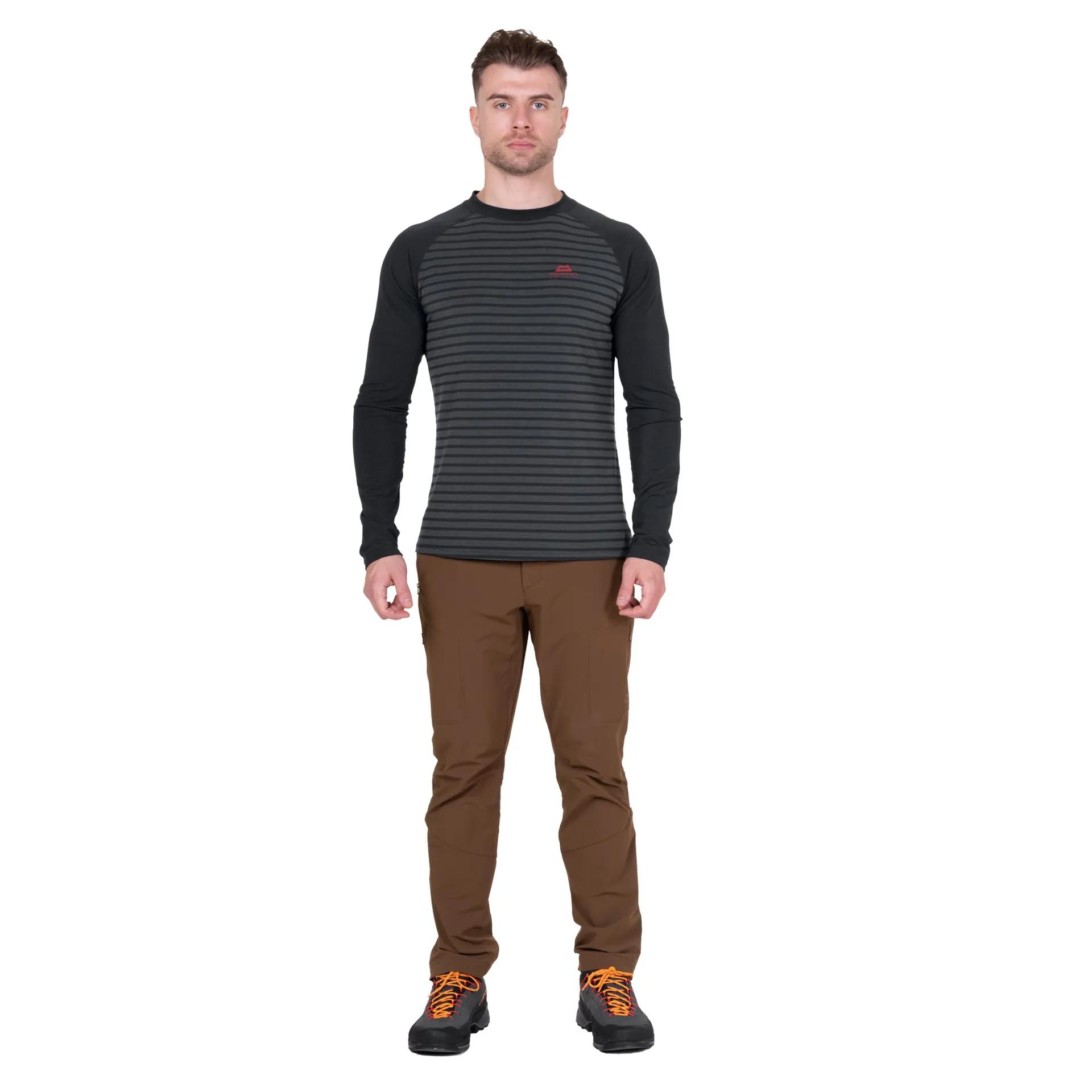Mountain Equipment Mens Redline Long Sleeved Tee - Cosmos Stripe-Cosmos