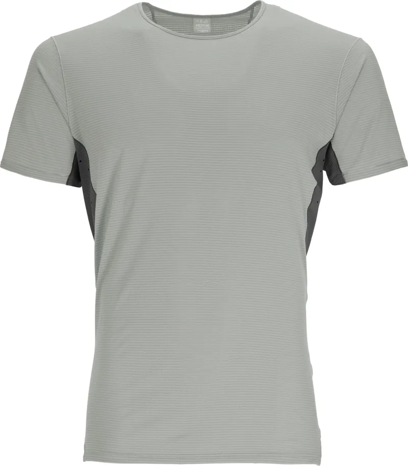 Rab Mens Sonic Ultra Tee - Light Zinc-Graphene