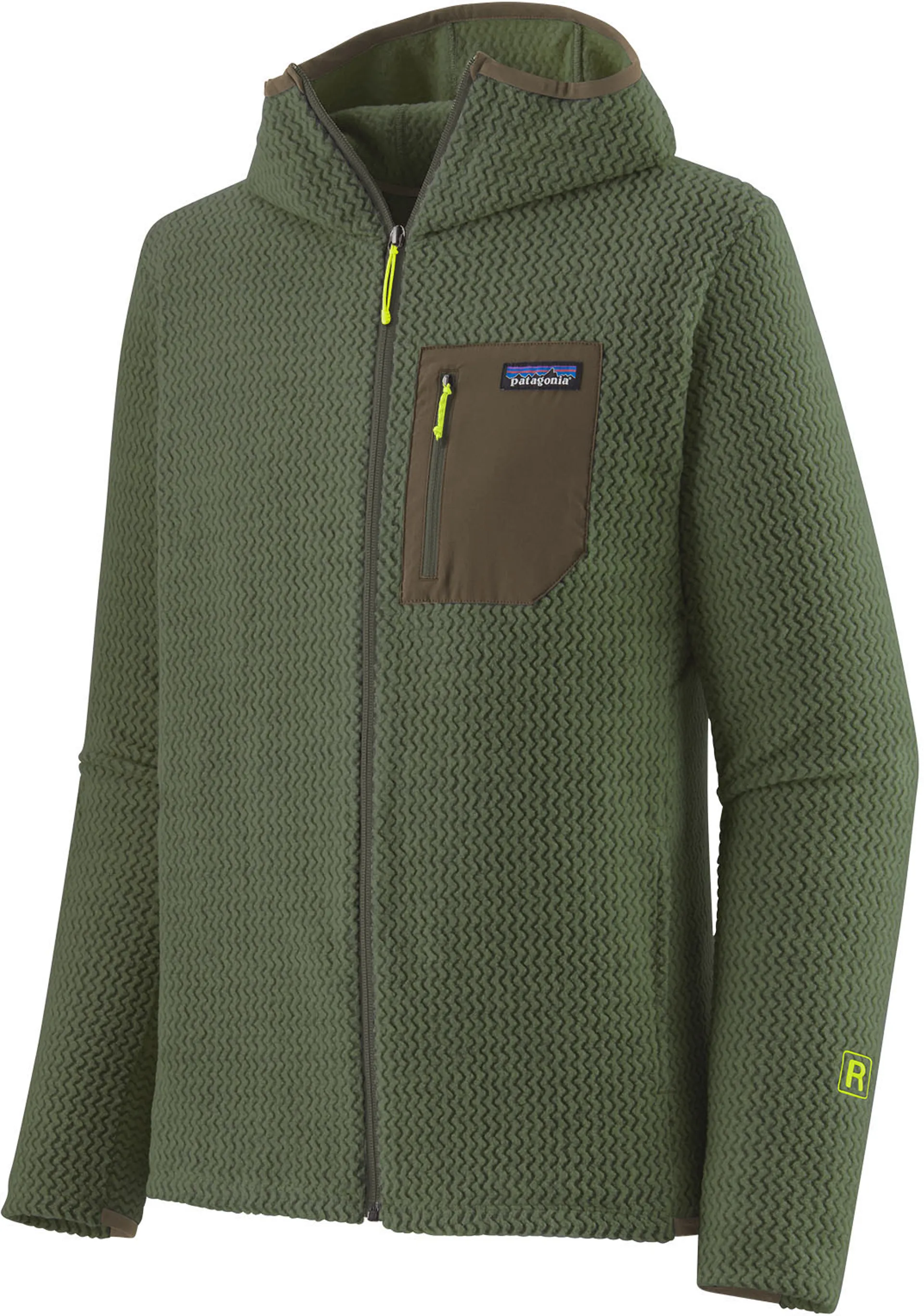Patagonia Mens R1 Air Full-Zip Hoody - Torrey Pine Green