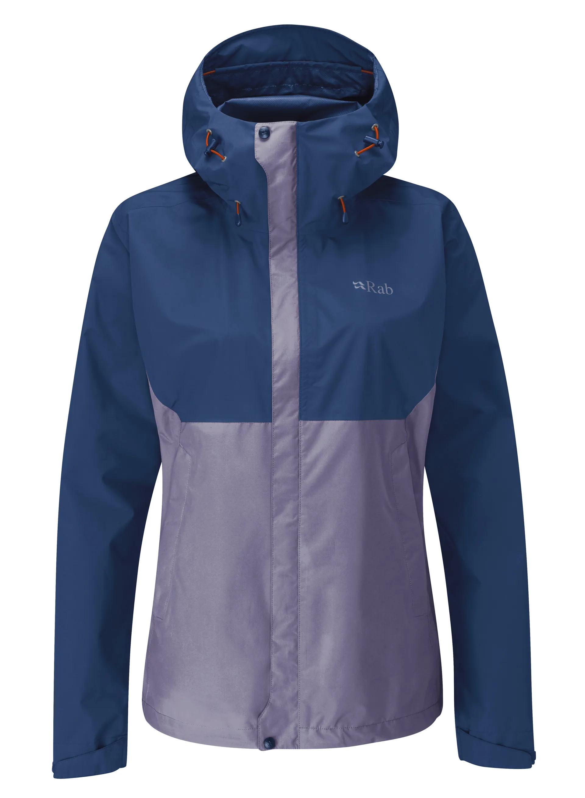 Rab Womens Downpour Eco Jacket - Patriot Blue-Purple Sage