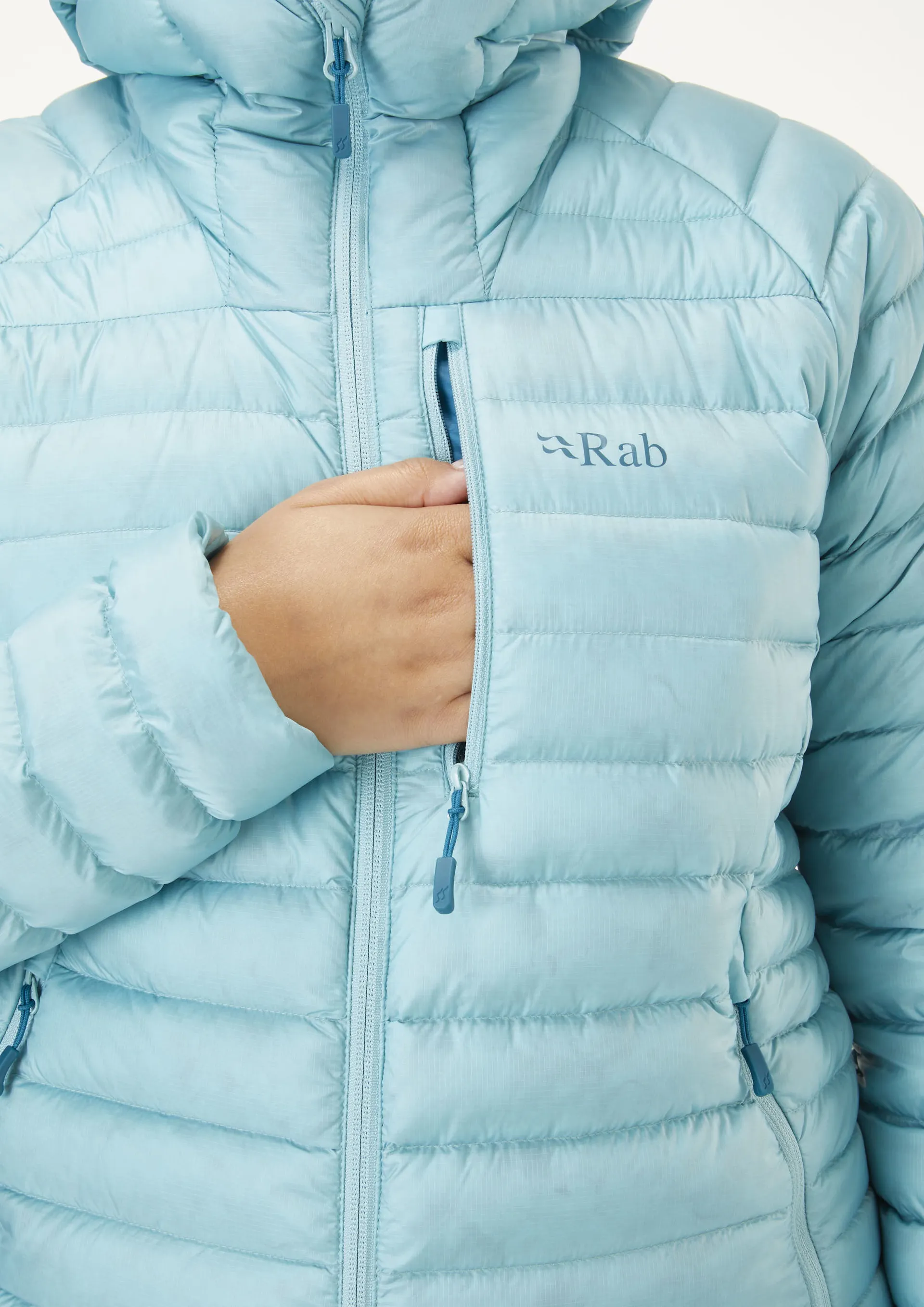 Rab Womens Microlight Alpine Jacket - Meltwater