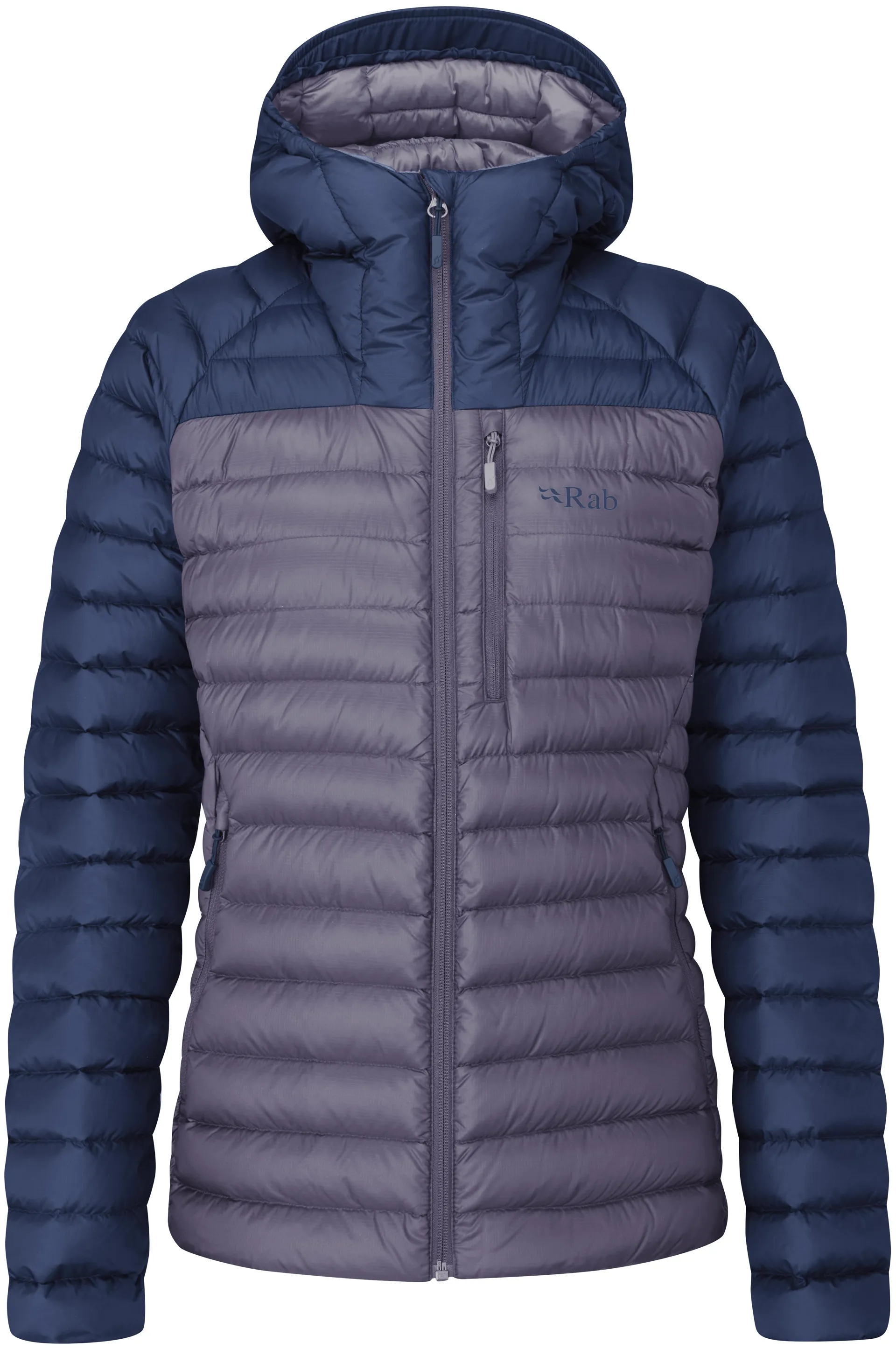 Rab Womens Microlight Alpine Jacket - Patriot Blue-Purple Sage