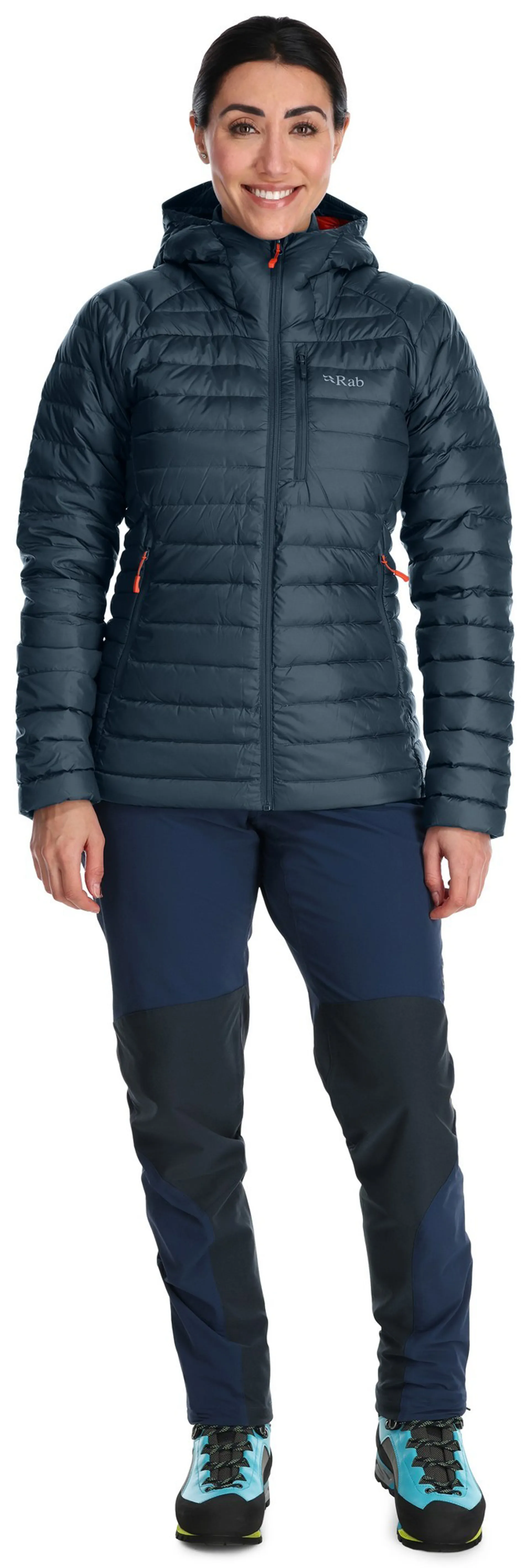 Rab Womens Microlight Alpine Long Jacket - Orion Blue