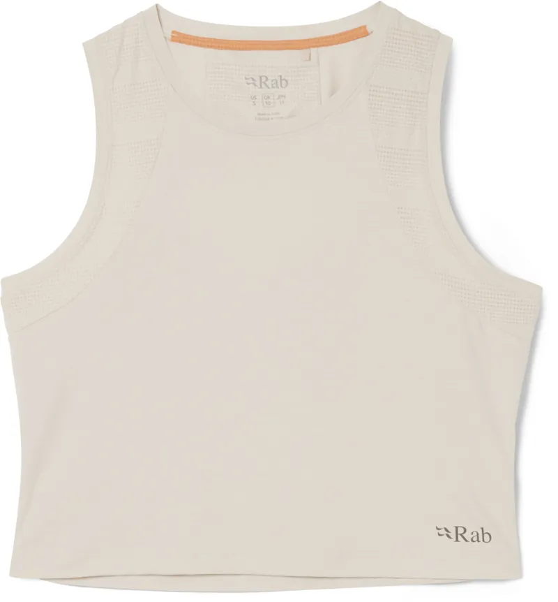Rab Womens Rivelin Crop Tank - Pebble