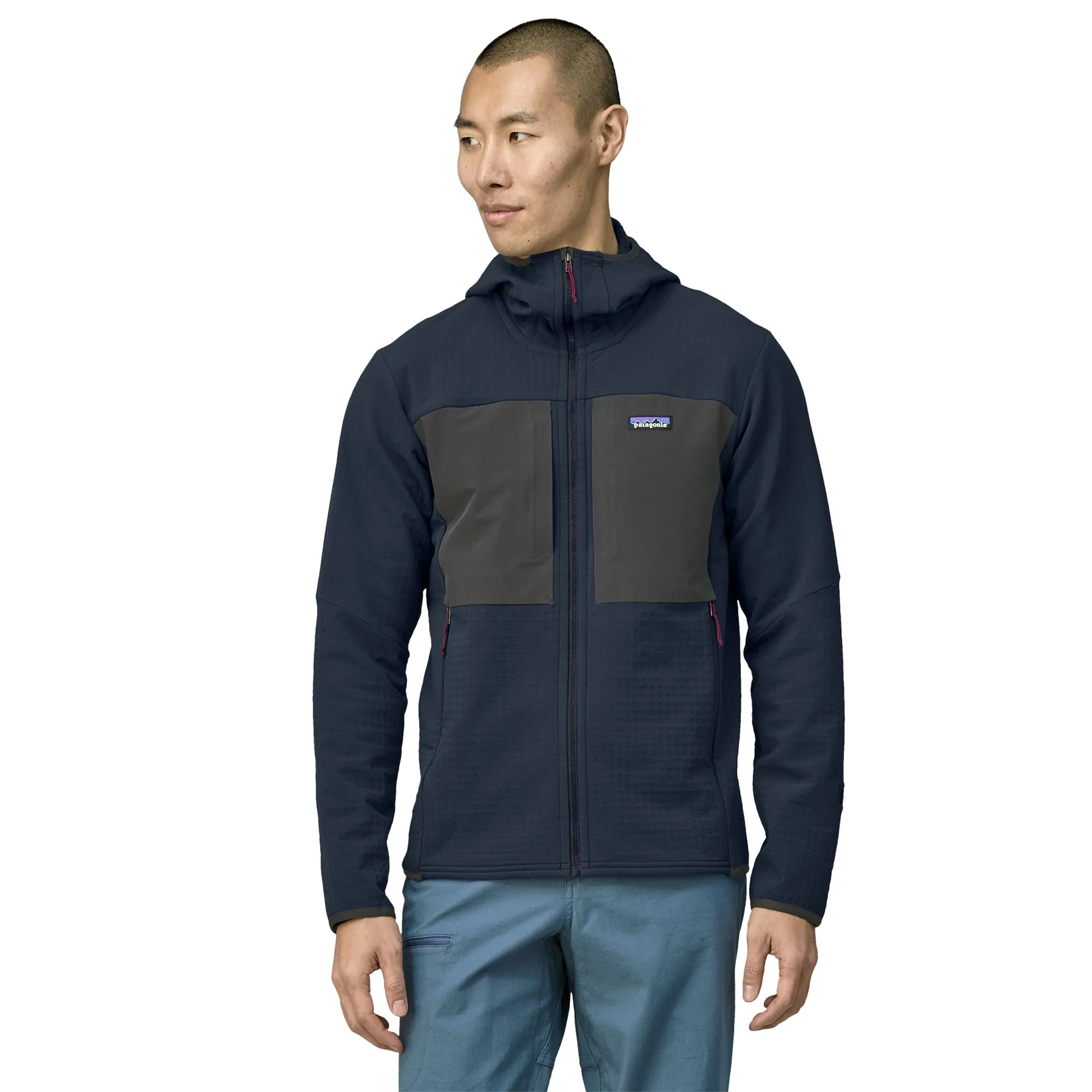 Patagonia Mens R2 TechFace Hoody - New Navy