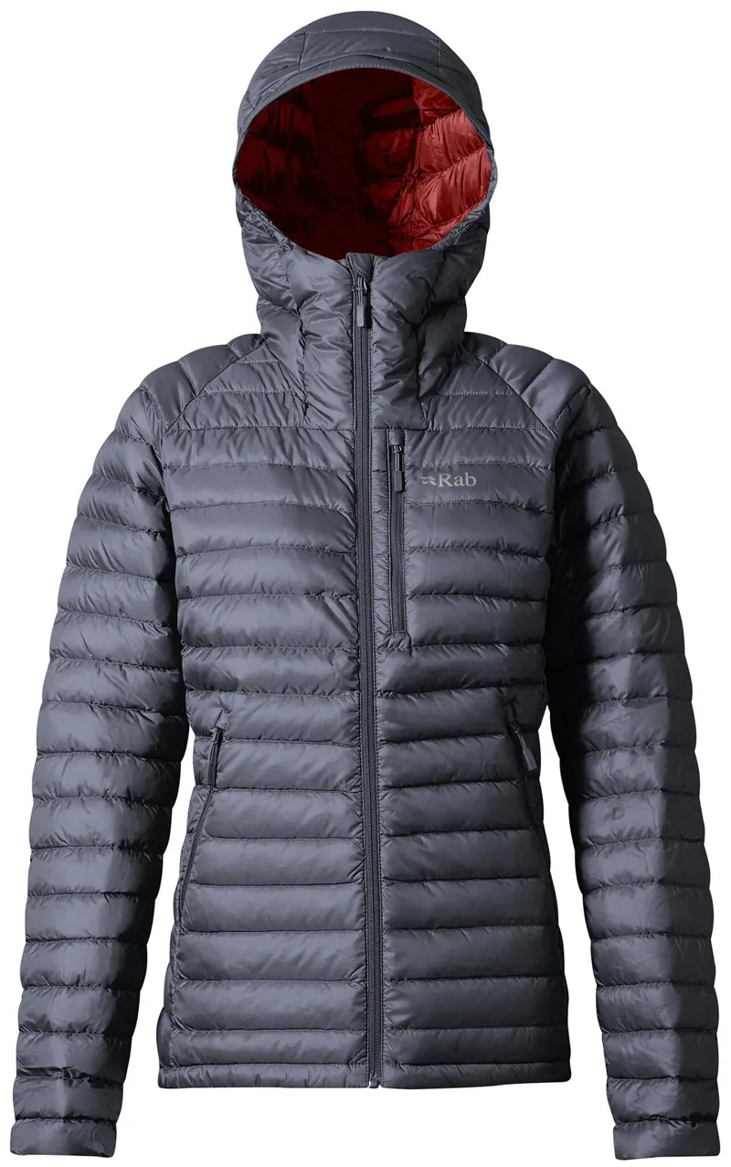 Rab Womens Microlight Alpine Long Jacket - Steel